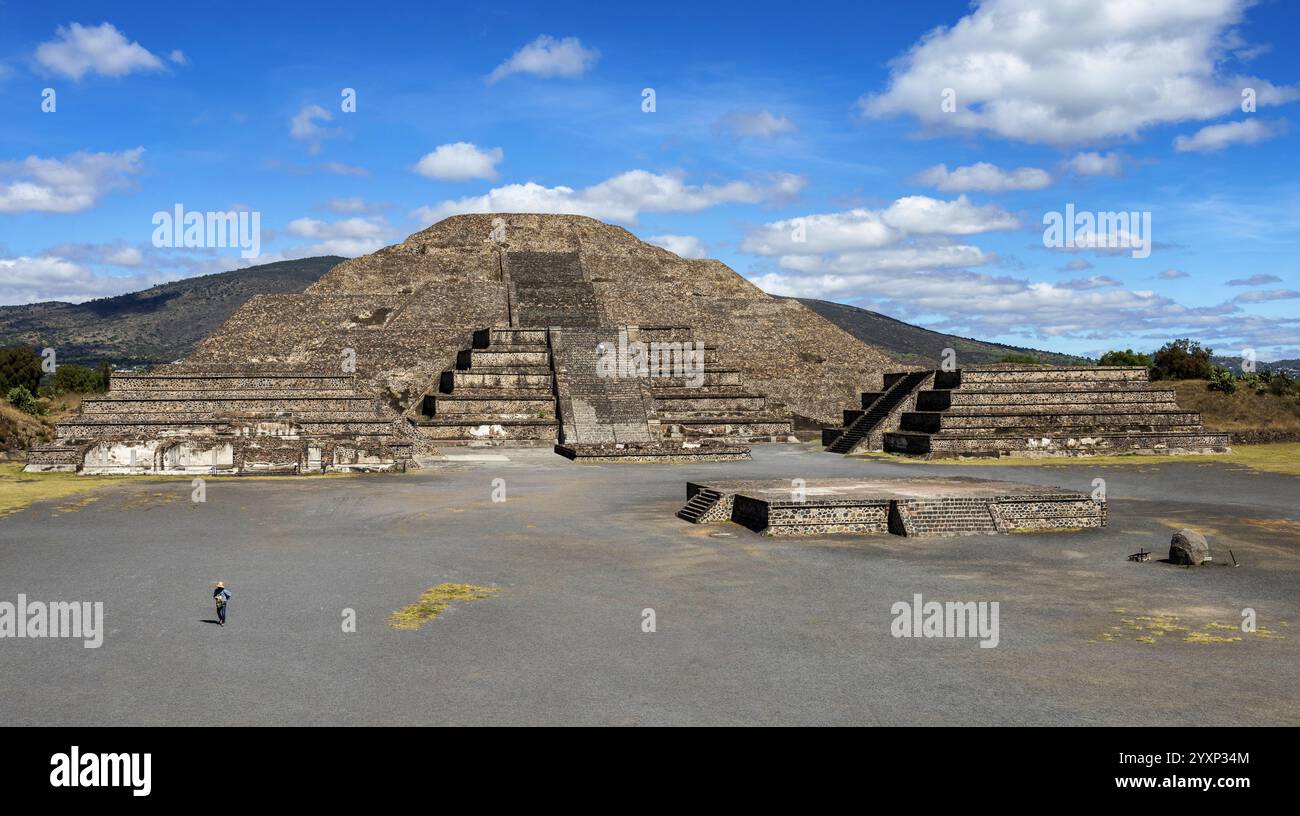 Pyramid of the Moon at Teotihuacan, Mexico Stock Photo - Alamy