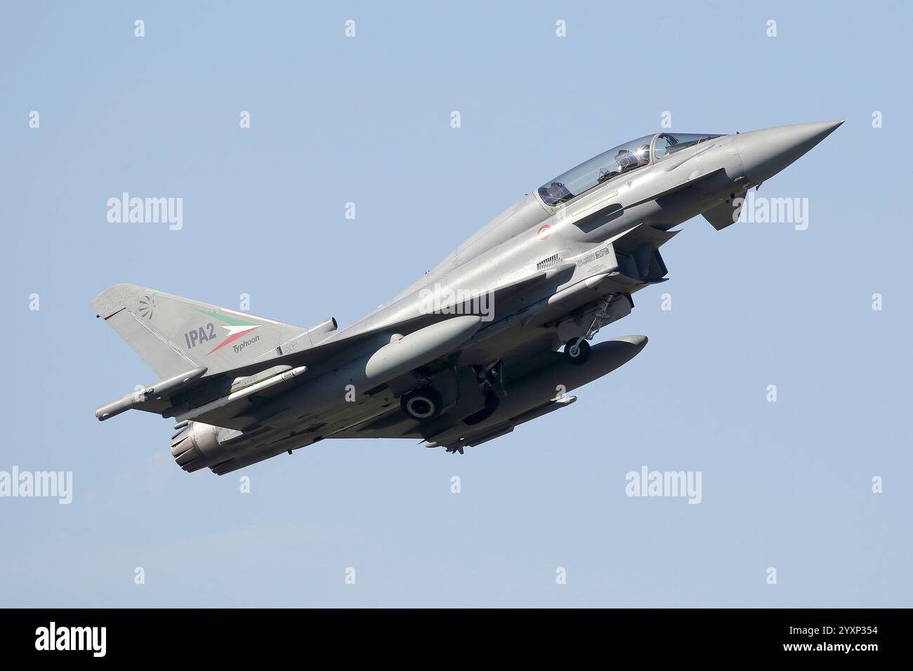 An EF-2000 Typhoon of the Italian Air Force taking off Stock Photo - Alamy