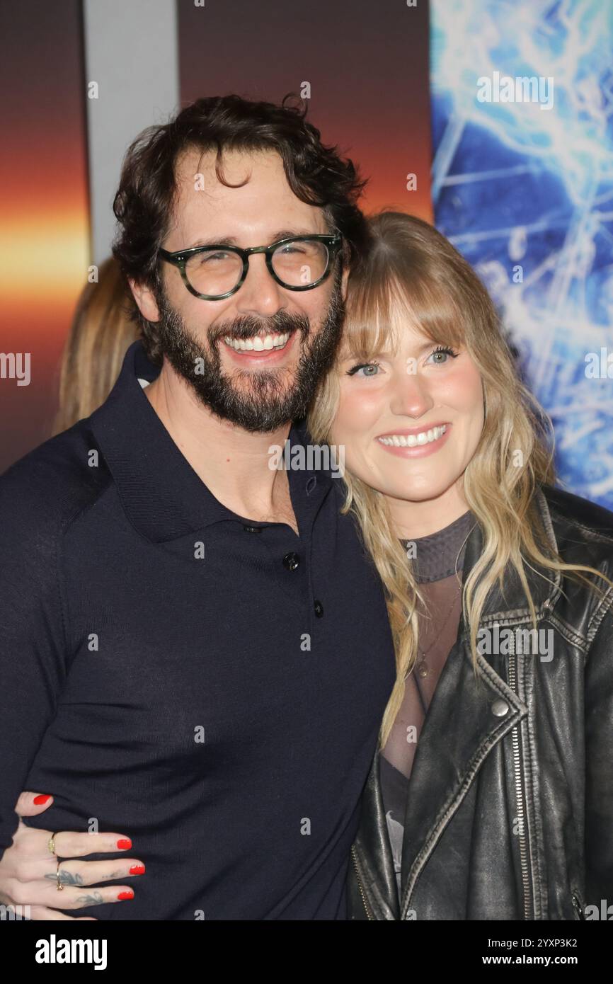 Los Angeles, USA. 16th Dec, 2024. Josh Groban, Natalie McQueen at ...