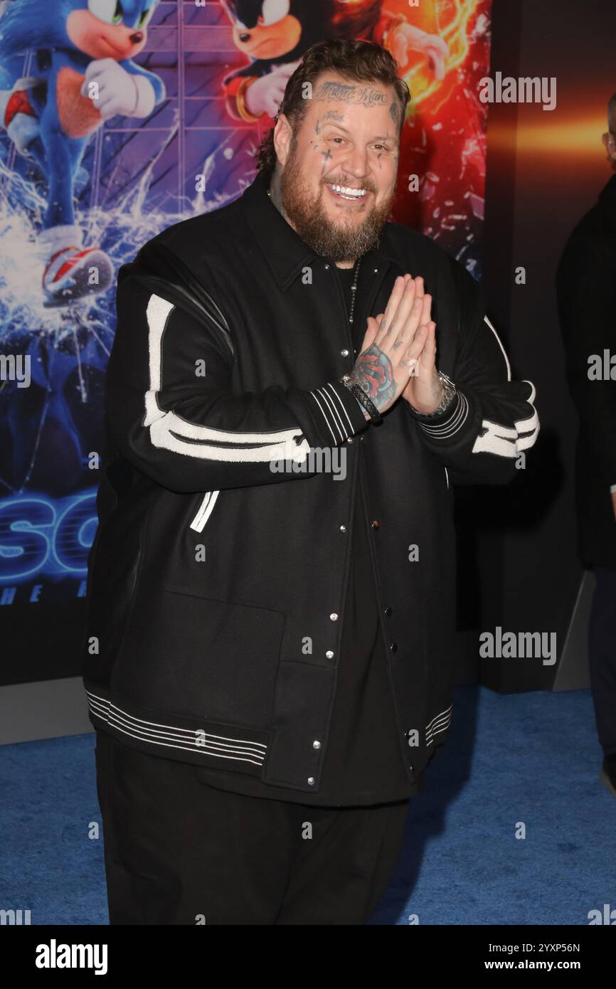 Los Angeles, USA. 16th Dec, 2024. Jelly Roll at "Sonic the Hedgehog 3 ...