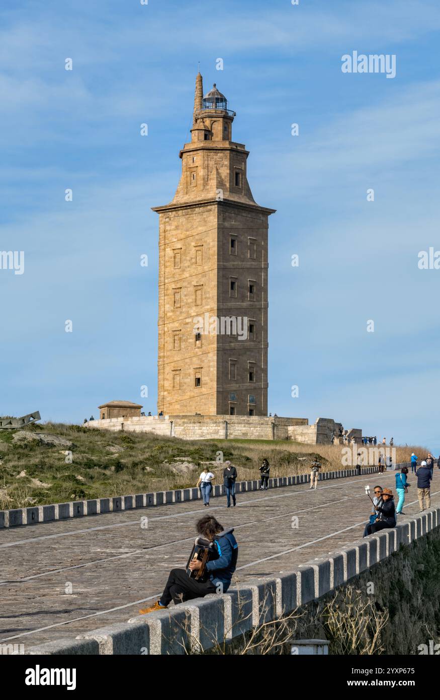 Old roman lighthouse hi-res stock photography and images - Alamy