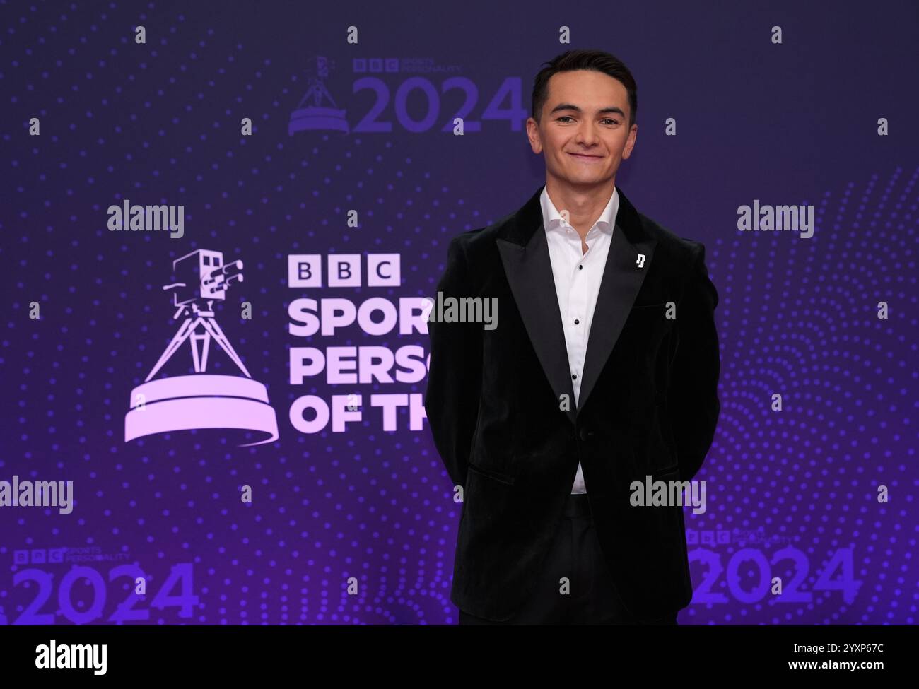 Alex Yee arriving for the 2024 BBC Sports Personality of the Year ...