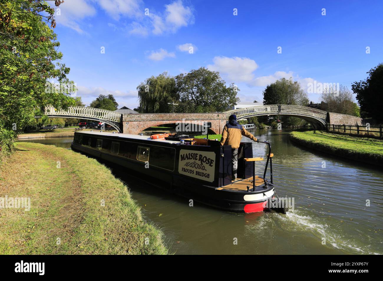 Narrowboats at Braunston Marina, Grand Union canal, Braunston village ...