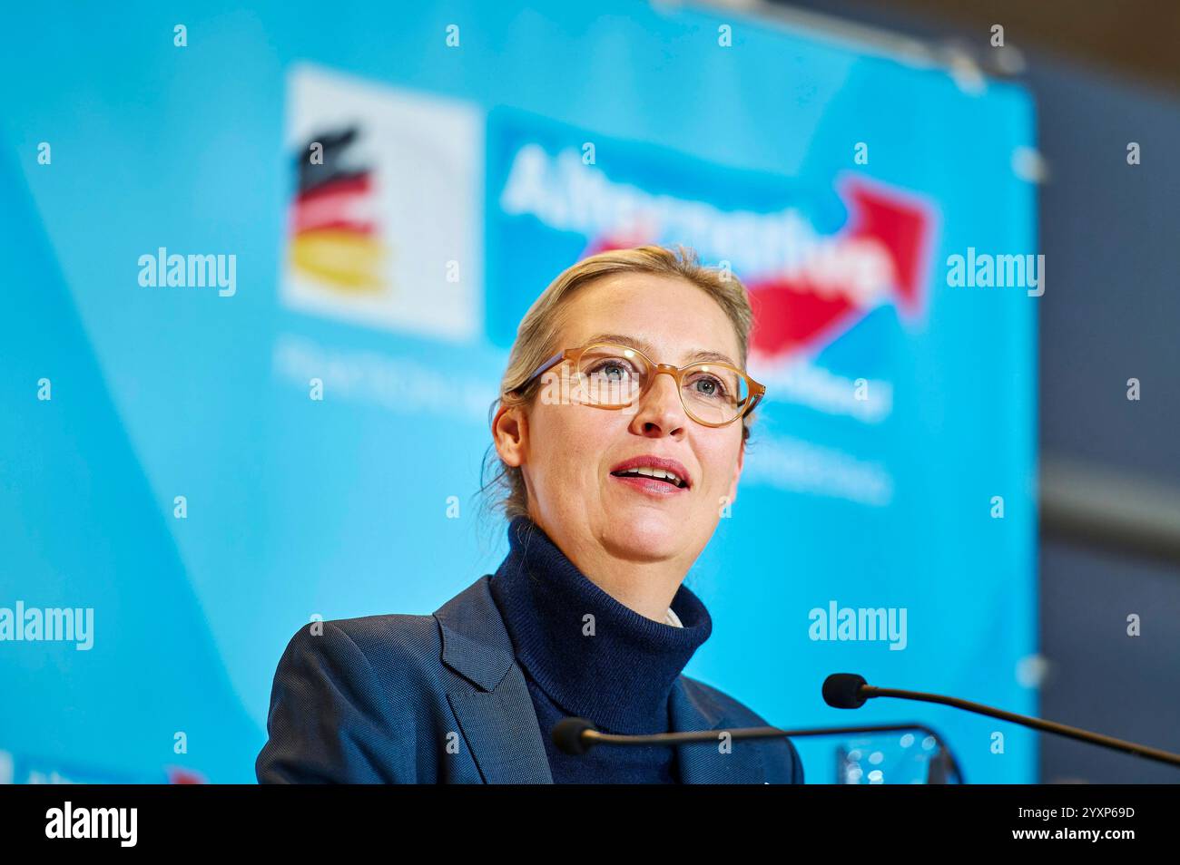Fraktionssitzung der AfD EUR, Deutschland, Berlin, 17.12.2024: Alice ...