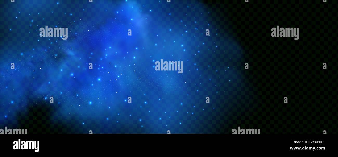 Starry neon magic dust.Realistic texture of fantastic smoke background ...