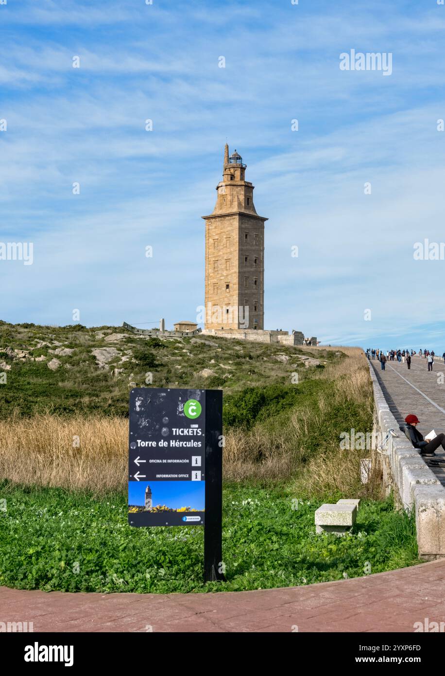 Old roman lighthouse hi-res stock photography and images - Alamy