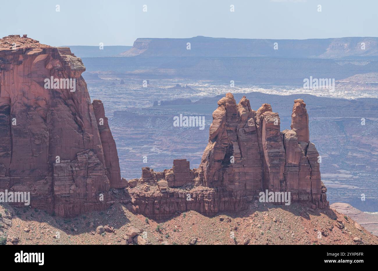 Rock Fin Butte from the Grand View of Canyonlands National Park, Utah ...