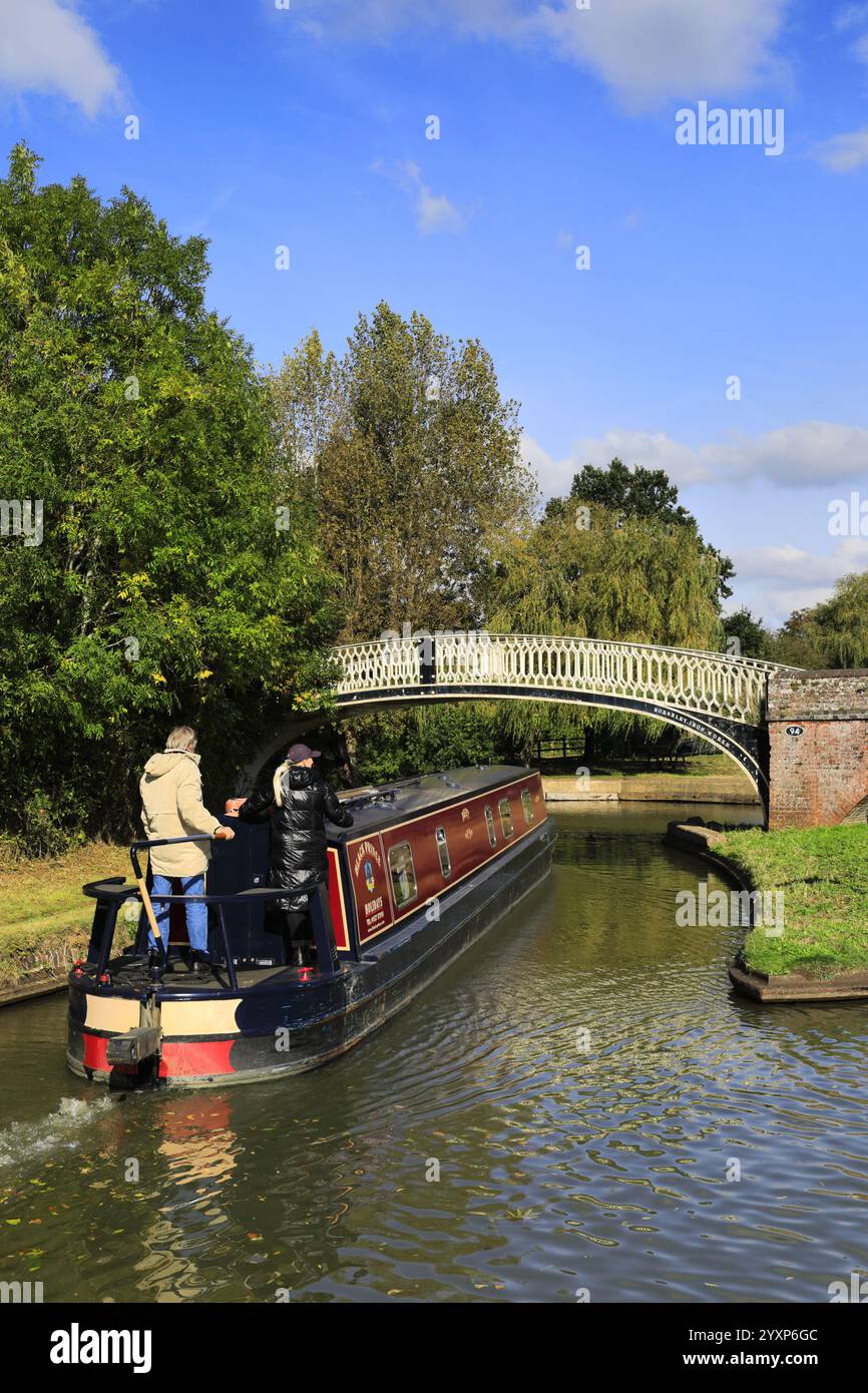 Narrowboats at Braunston Marina, Grand Union canal, Braunston village ...