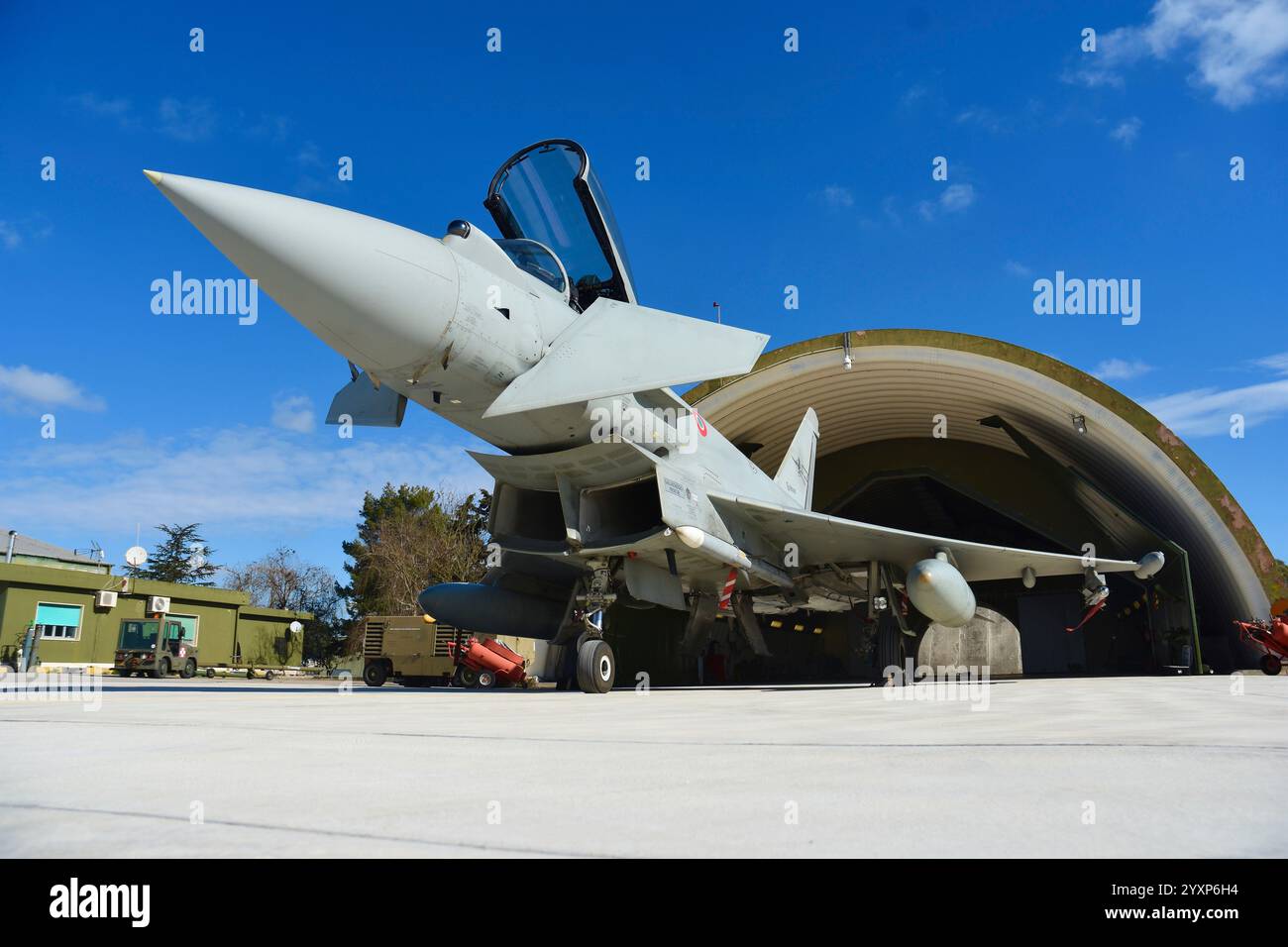 Italian Air Force F-2000A Typhoon at Gioia del Colle Air Base, Italy ...
