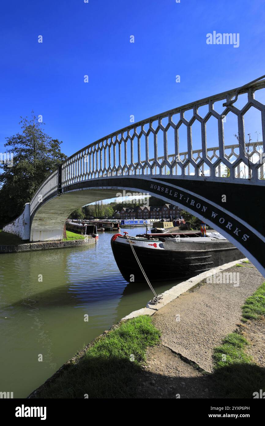 Narrowboats at Braunston Marina, Grand Union canal, Braunston village ...