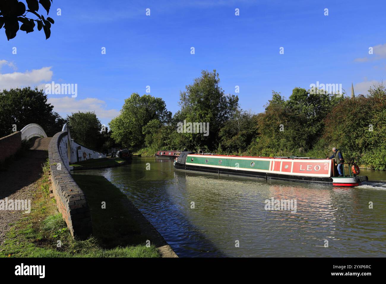 Narrowboats at Braunston Marina, Grand Union canal, Braunston village ...