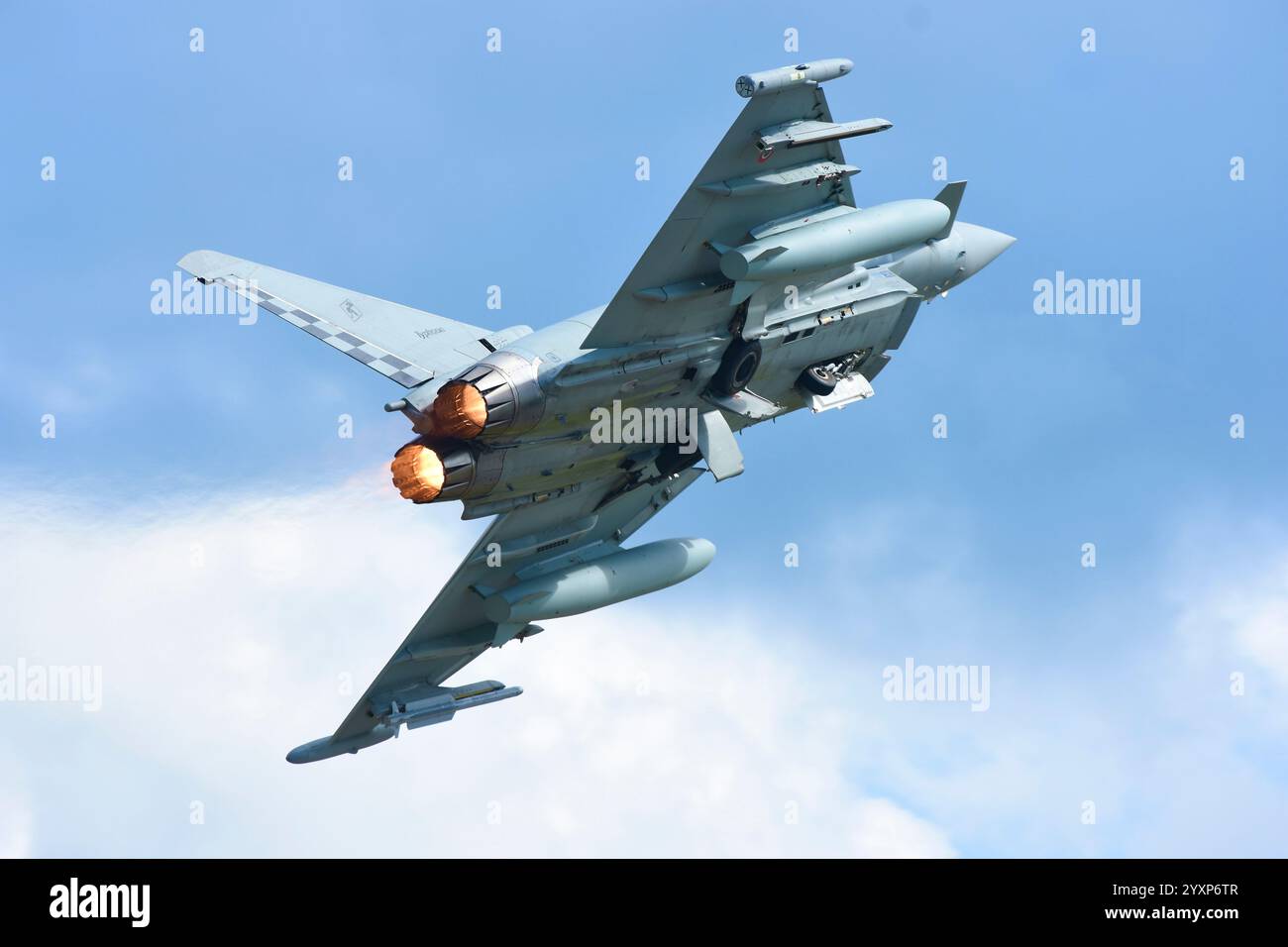 Italian Air Force F-2000A Typhoon taking off Stock Photo - Alamy