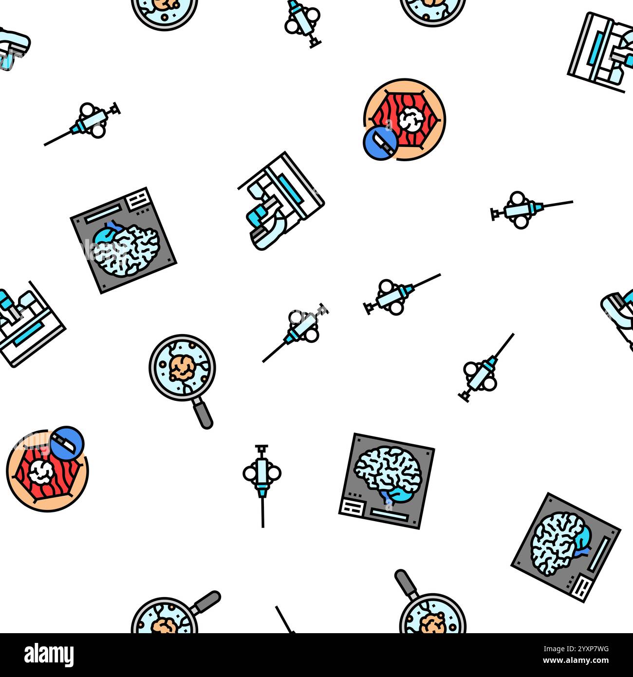 cancer treatment chemotherapy seamless pattern vector Stock Vector ...