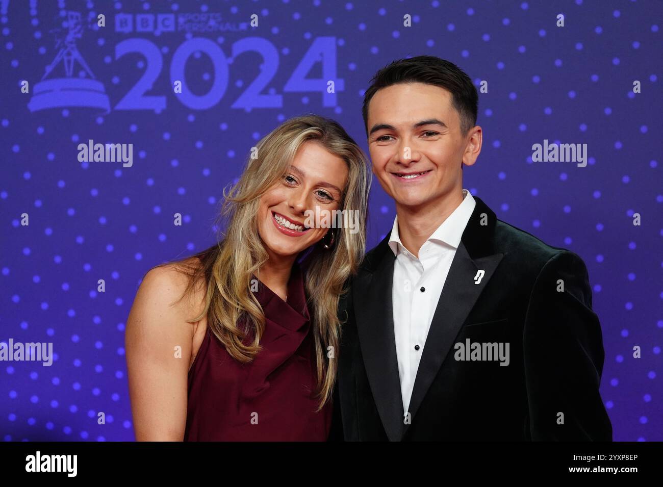 Olivia Mathias and Alex Yee arriving for the 2024 BBC Sports ...