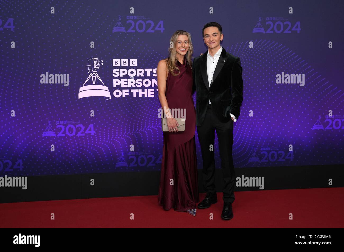 Olivia Mathias and Alex Yee arriving for the 2024 BBC Sports ...