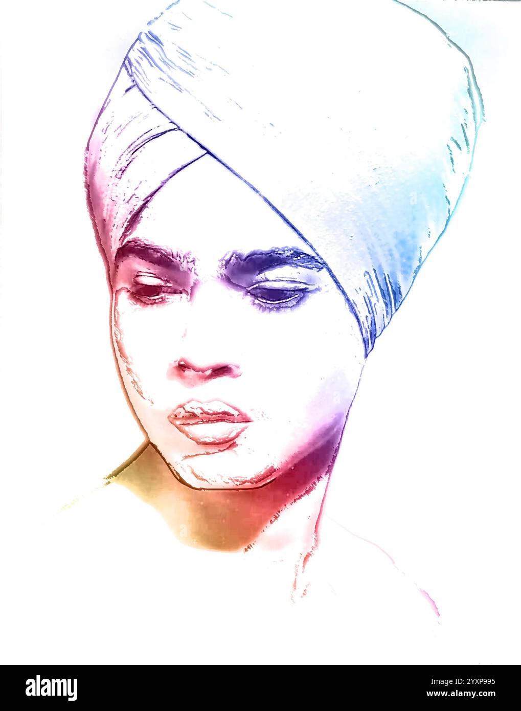 Art portrait of Indian actor Sabu Dastagir (born Selar Sabu) known as ...