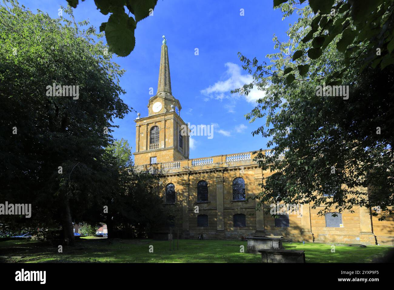 The Holy Cross church, Daventry town, Northamptonshire, England, UK ...