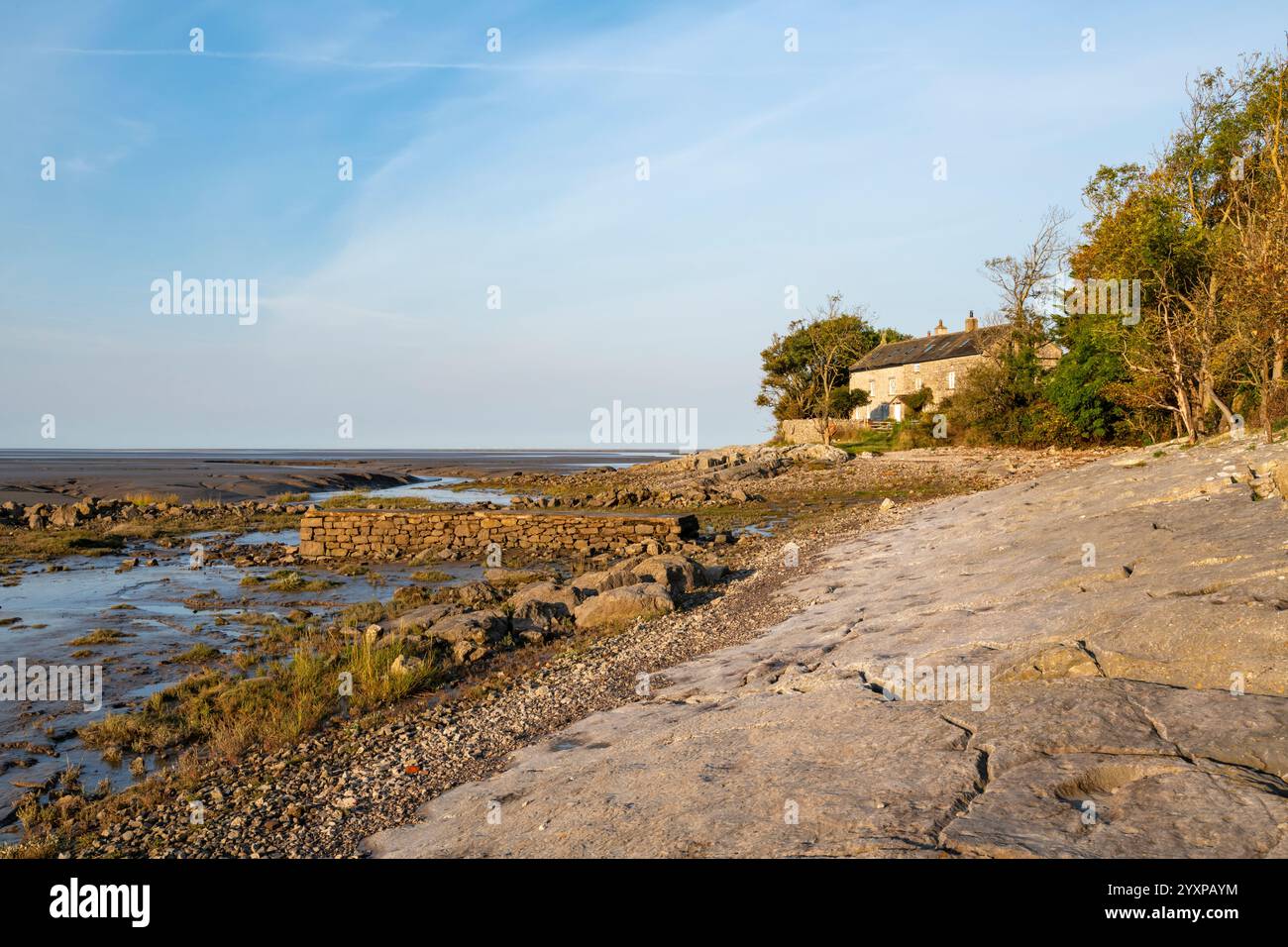 Coastal Scenery at Jenny Brown's Point, Silverdale, Lancashire, England ...