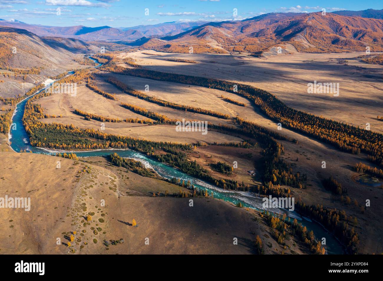 Aerial view beautiful altai hi-res stock photography and images - Alamy