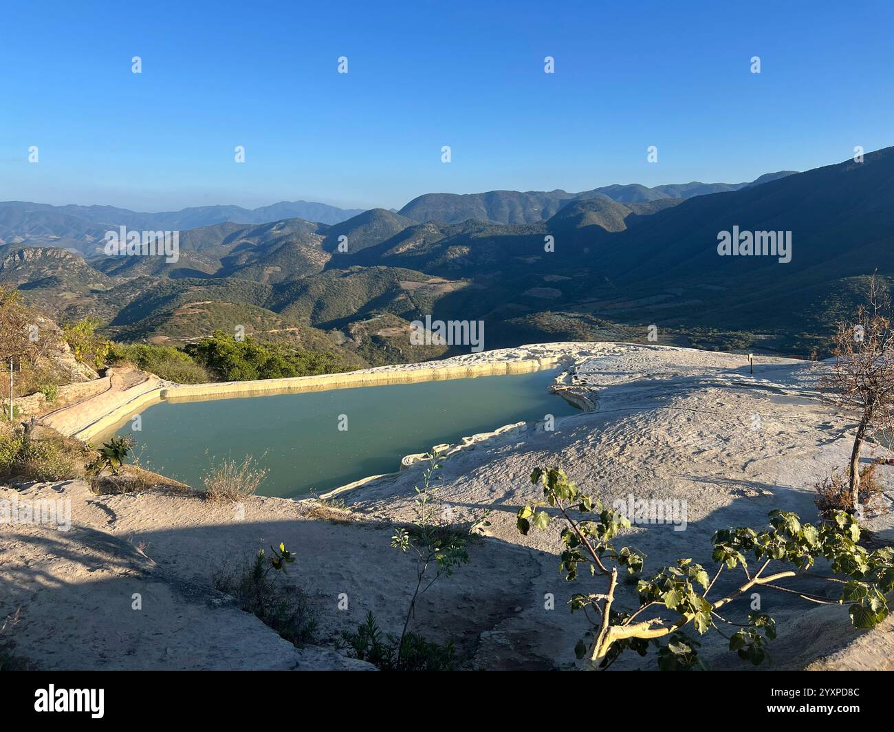 Scenery of Hierve el Agua, Oaxaca, Mexico Stock Photo - Alamy