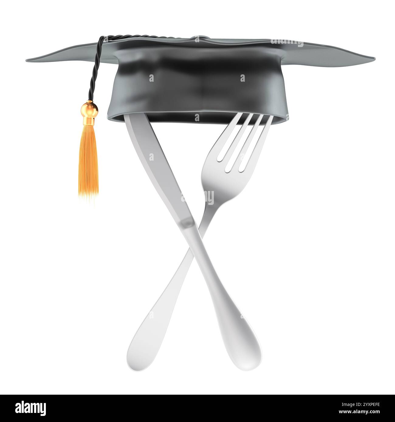 Cooking School, food education, concept. 3D rendering isolated on white ...