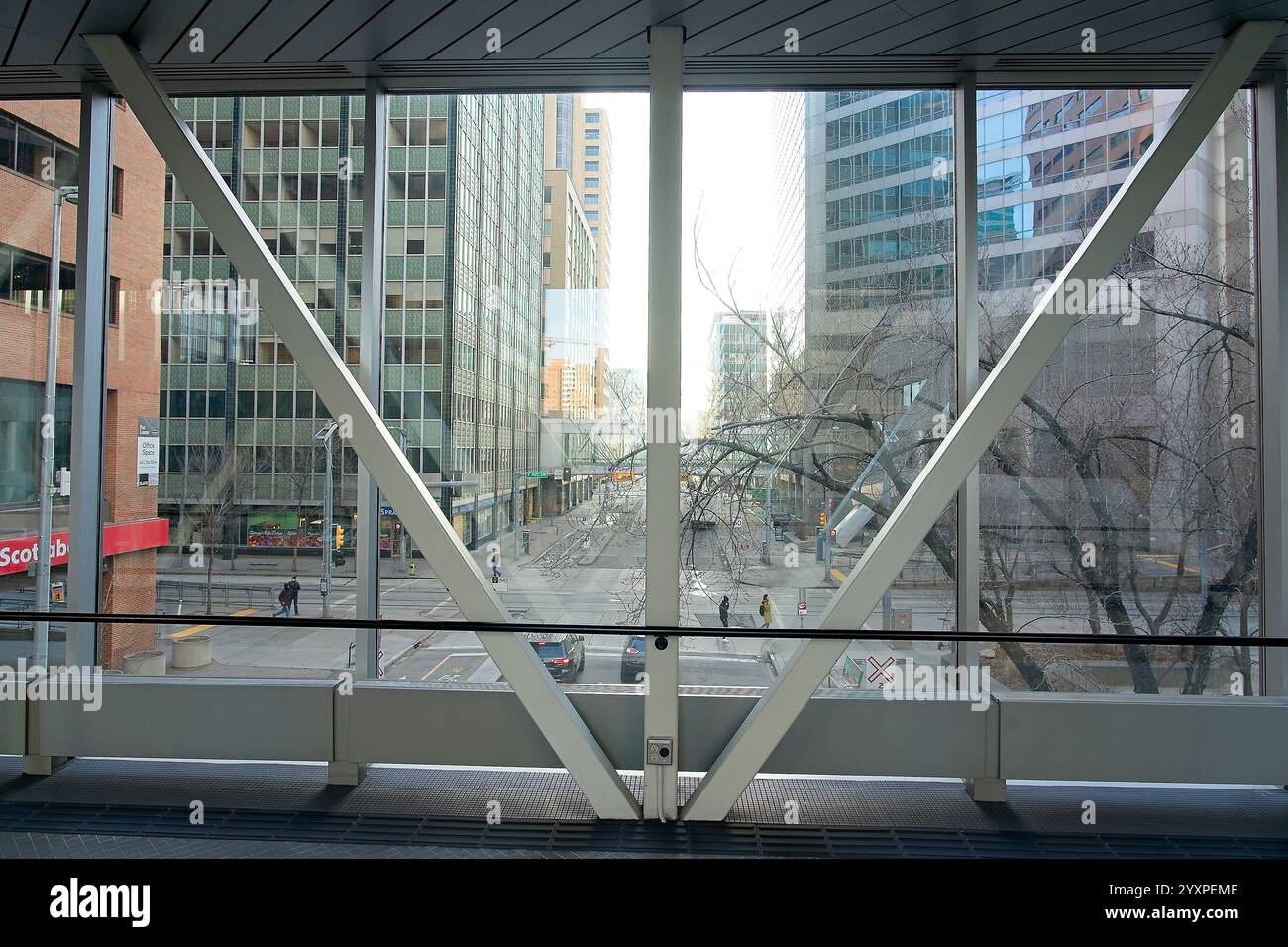 Calgary Canada - 29 December 2023 -View of Downtown Calgary from the ...