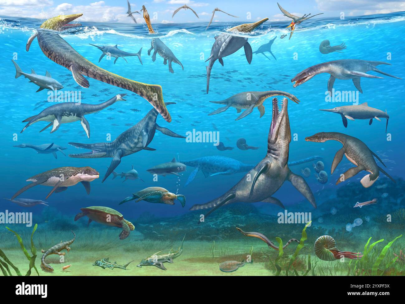 Prehistoric creature art hi-res stock photography and images - Alamy