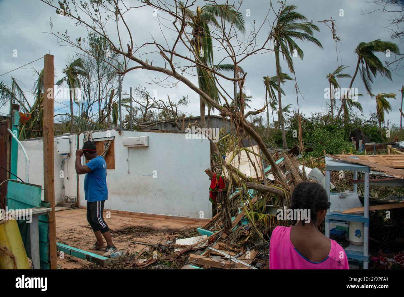 A scene of devastation after the cyclone Chido hit France's Indian ...
