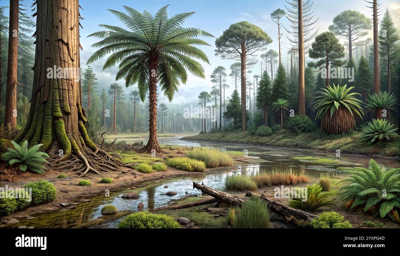 Cretaceous period forest hi-res stock photography and images - Alamy