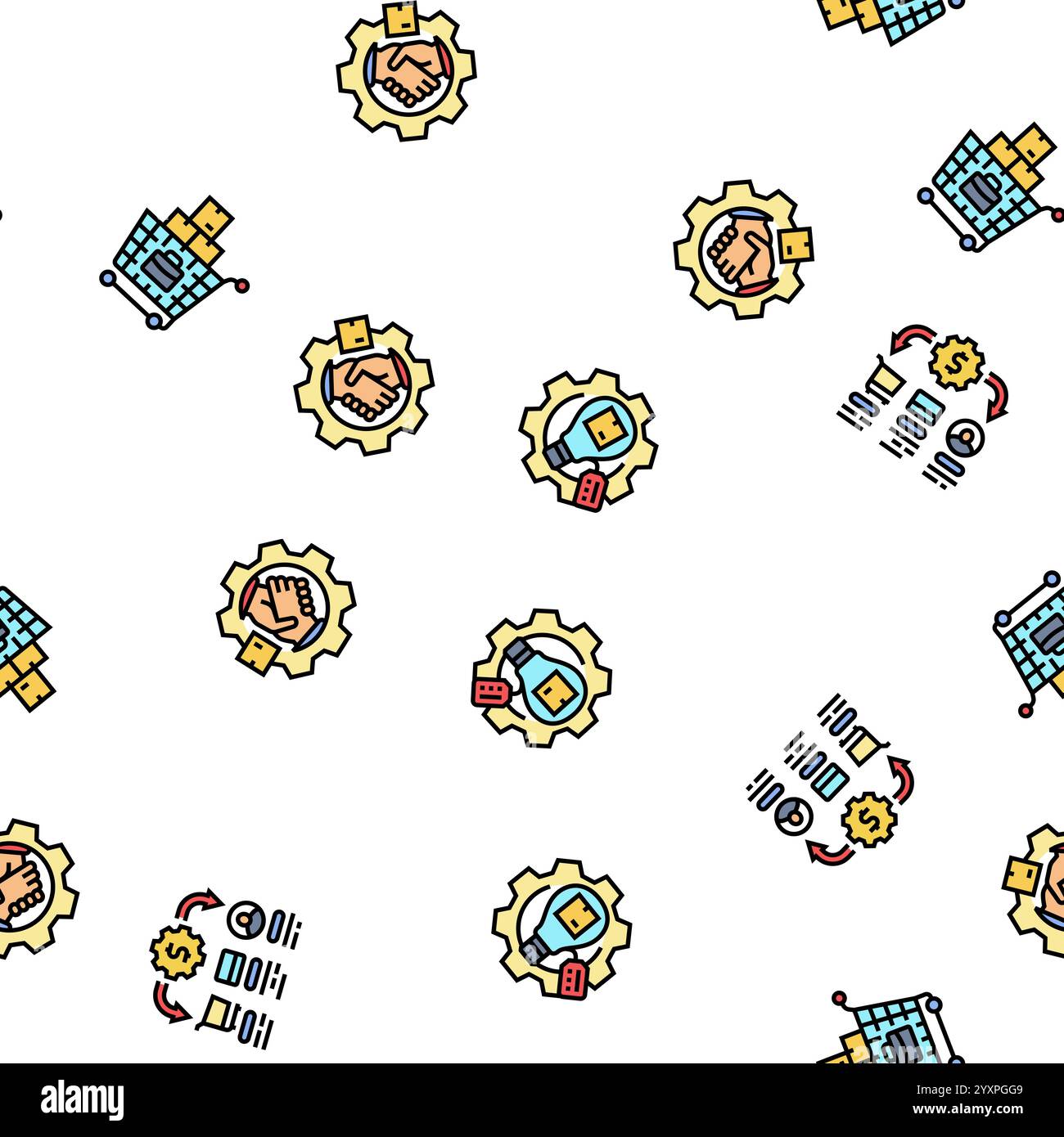 business process efficiency seamless pattern vector Stock Vector Image ... business process efficiency seamless pattern vector Stock Vector Image ...