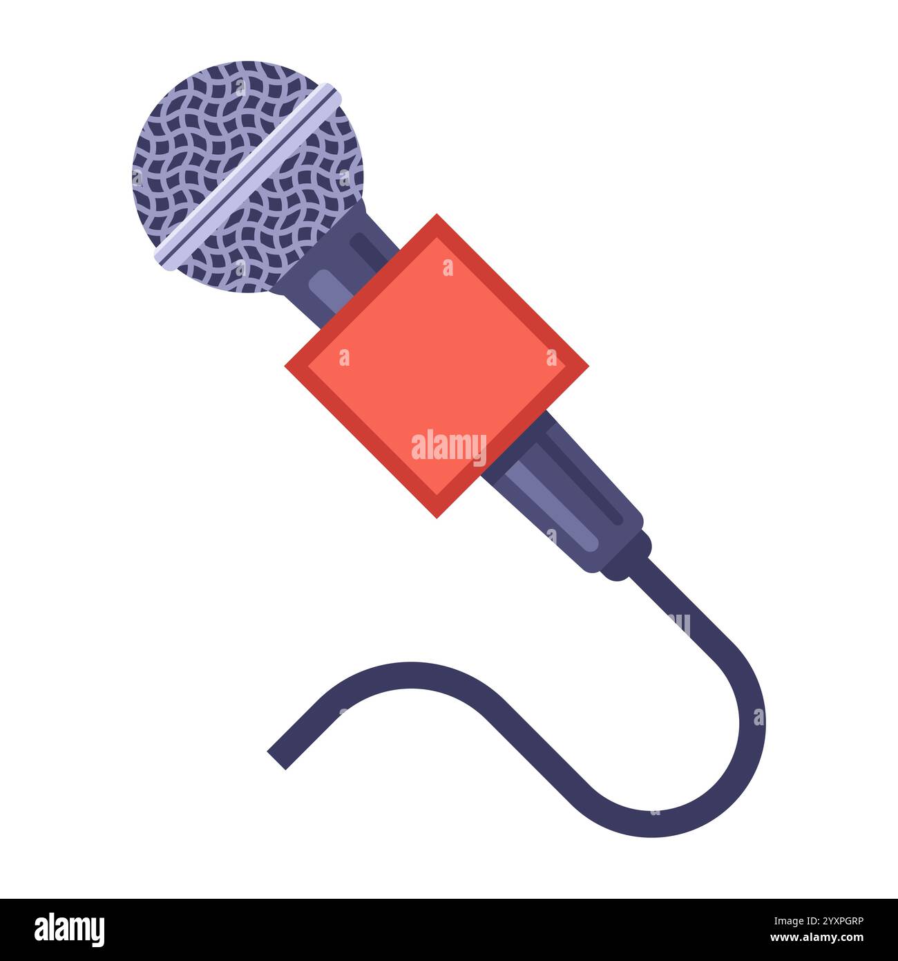 Interview to a radio reporter Cut Out Stock Images & Pictures - Alamy