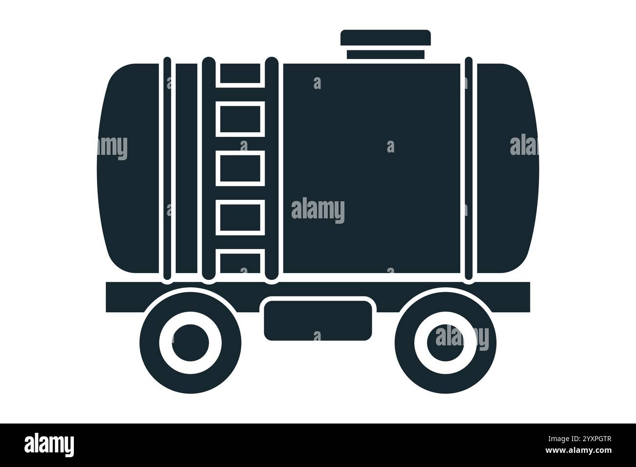 Black icon of tank on railway. transportation of liquids by train Stock ...