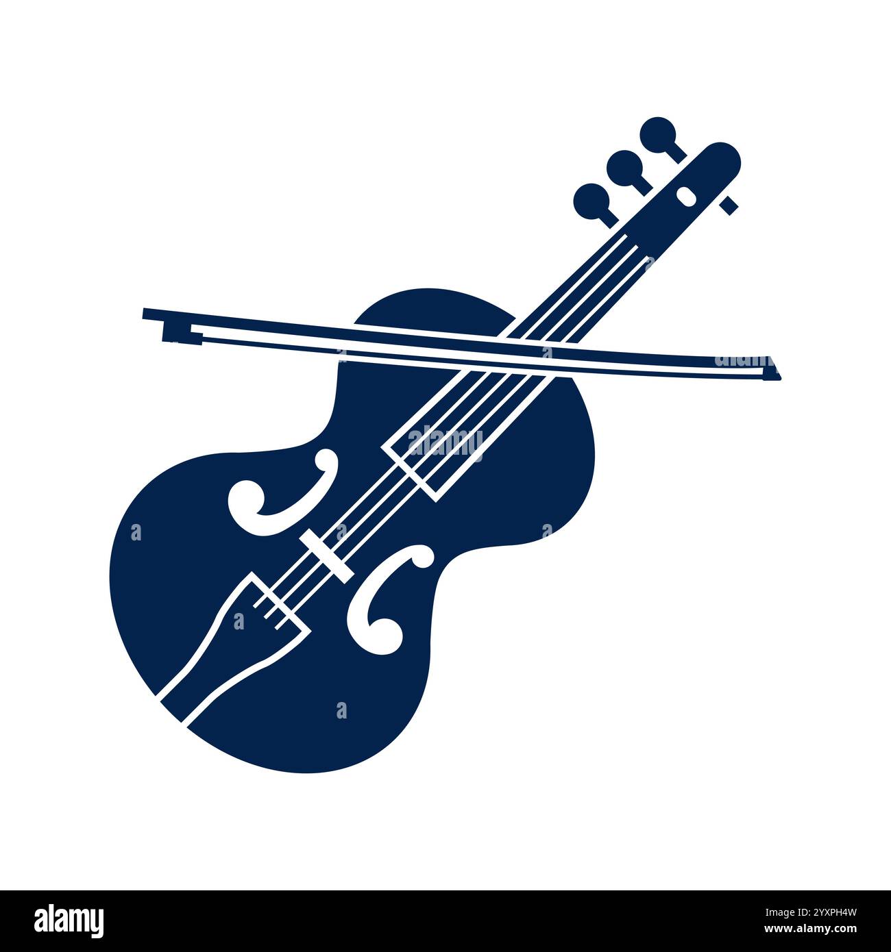 Violin and bow icon. Musical instrument. Play music Stock Vector Image ...