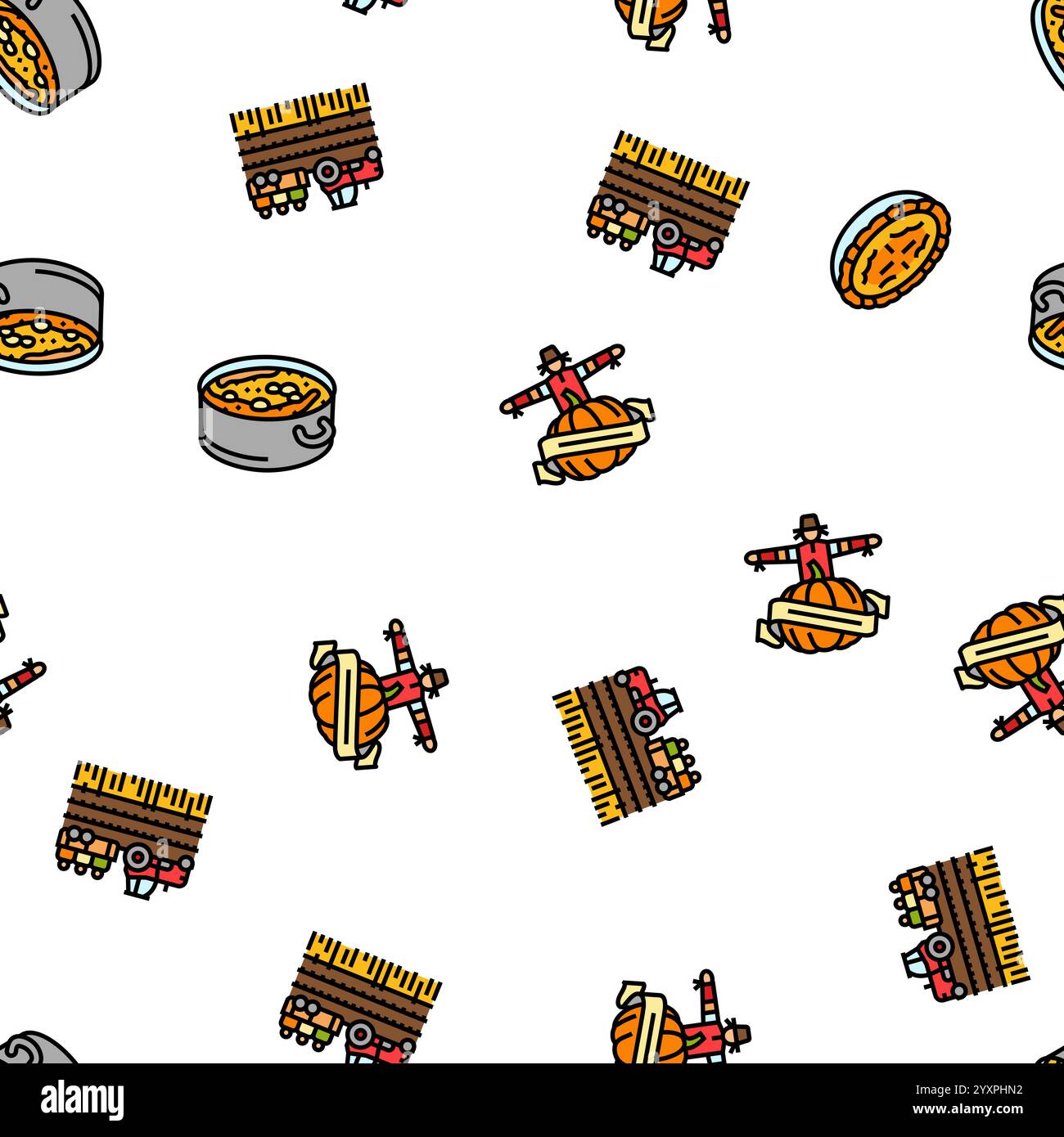 autumn spend time seamless pattern vector Stock Vector Image & Art - Alamy