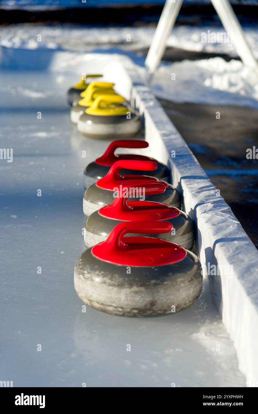 Curling sport stones equipment hi-res stock photography and images - Alamy