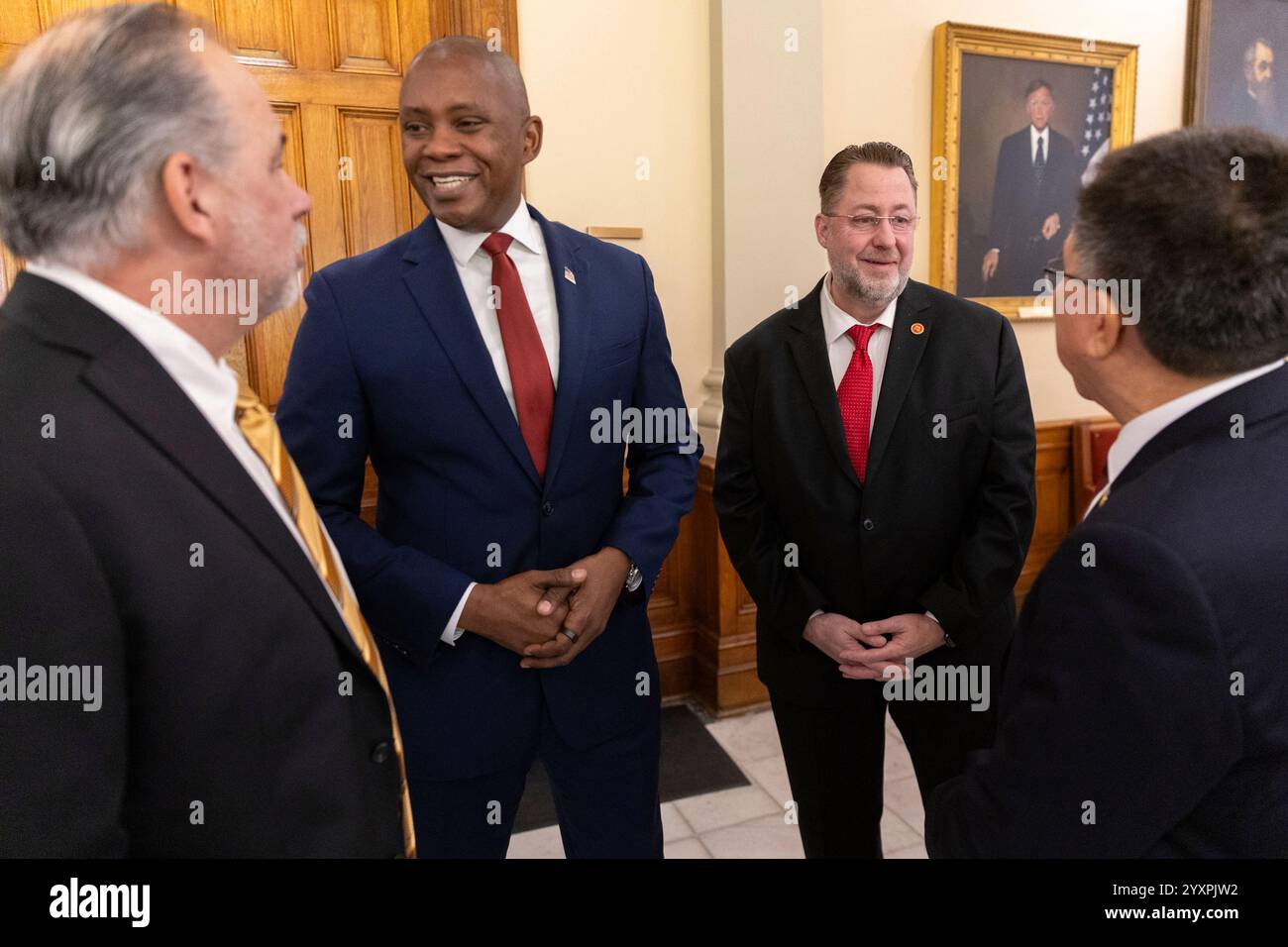 Georgia Republican electors, including Rufus Montgomery, second from ...
