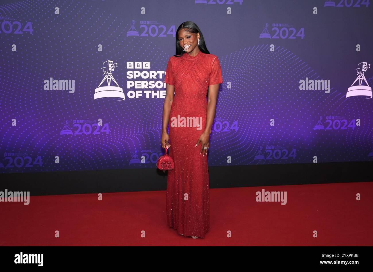 Daryll Neita arriving for the 2024 BBC Sports Personality of the Year ...