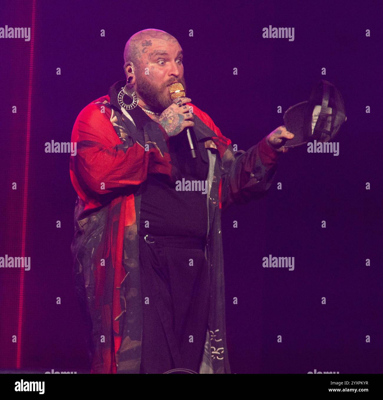 Teddy Swims performs at Q102's iHeartRadio Jingle Ball on Monday, Dec ...