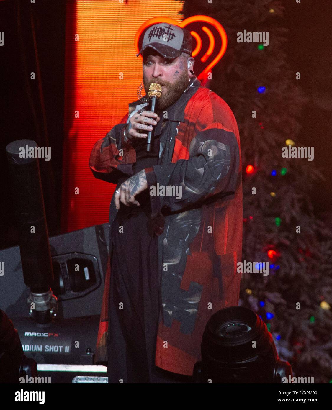 Teddy Swims performs at Q102's iHeartRadio Jingle Ball on Monday, Dec ...