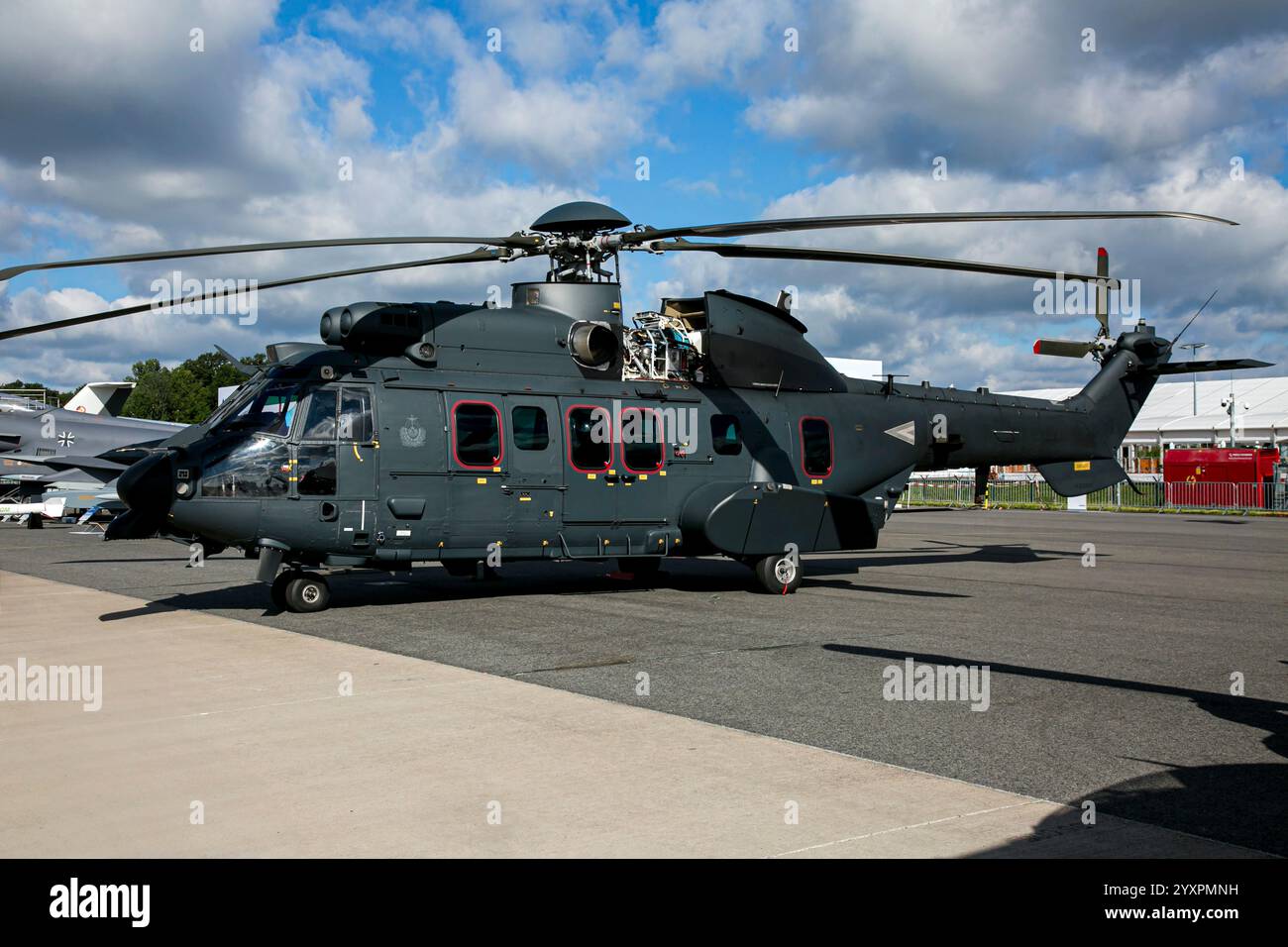H225 transport helicopter of the Hungarian Air Force Stock Photo - Alamy