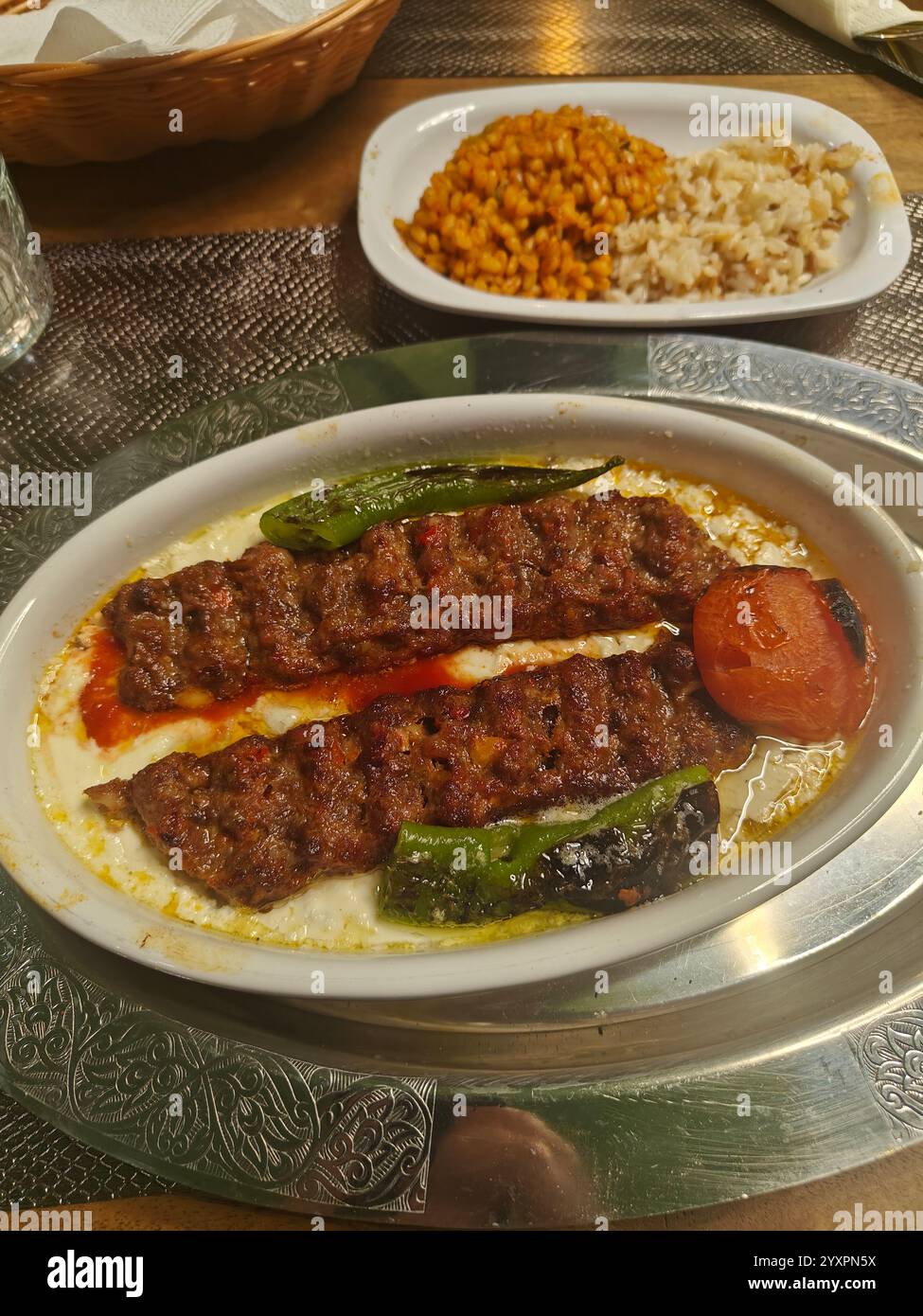 Ali Nazik turkish restaurant food Stock Photo - Alamy