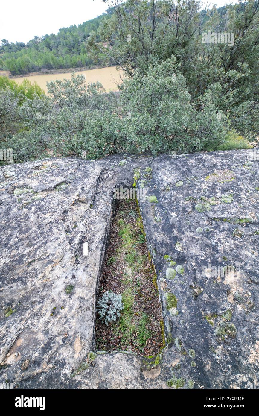 Visigothic tomb carved in stone Stock Photo - Alamy
