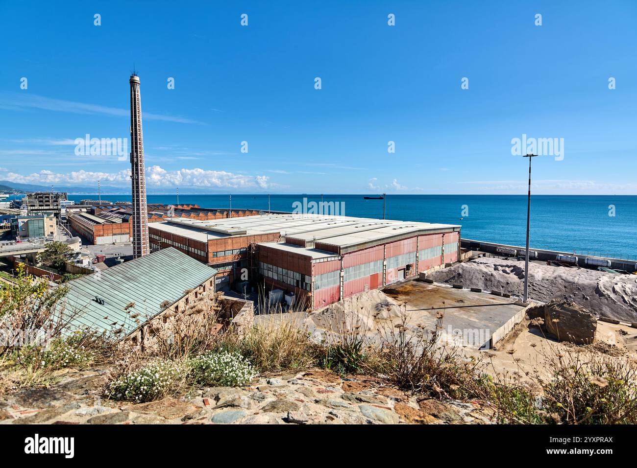 Savona. Italia - December 17, 2024: Industrial port in Savona, Italy ...