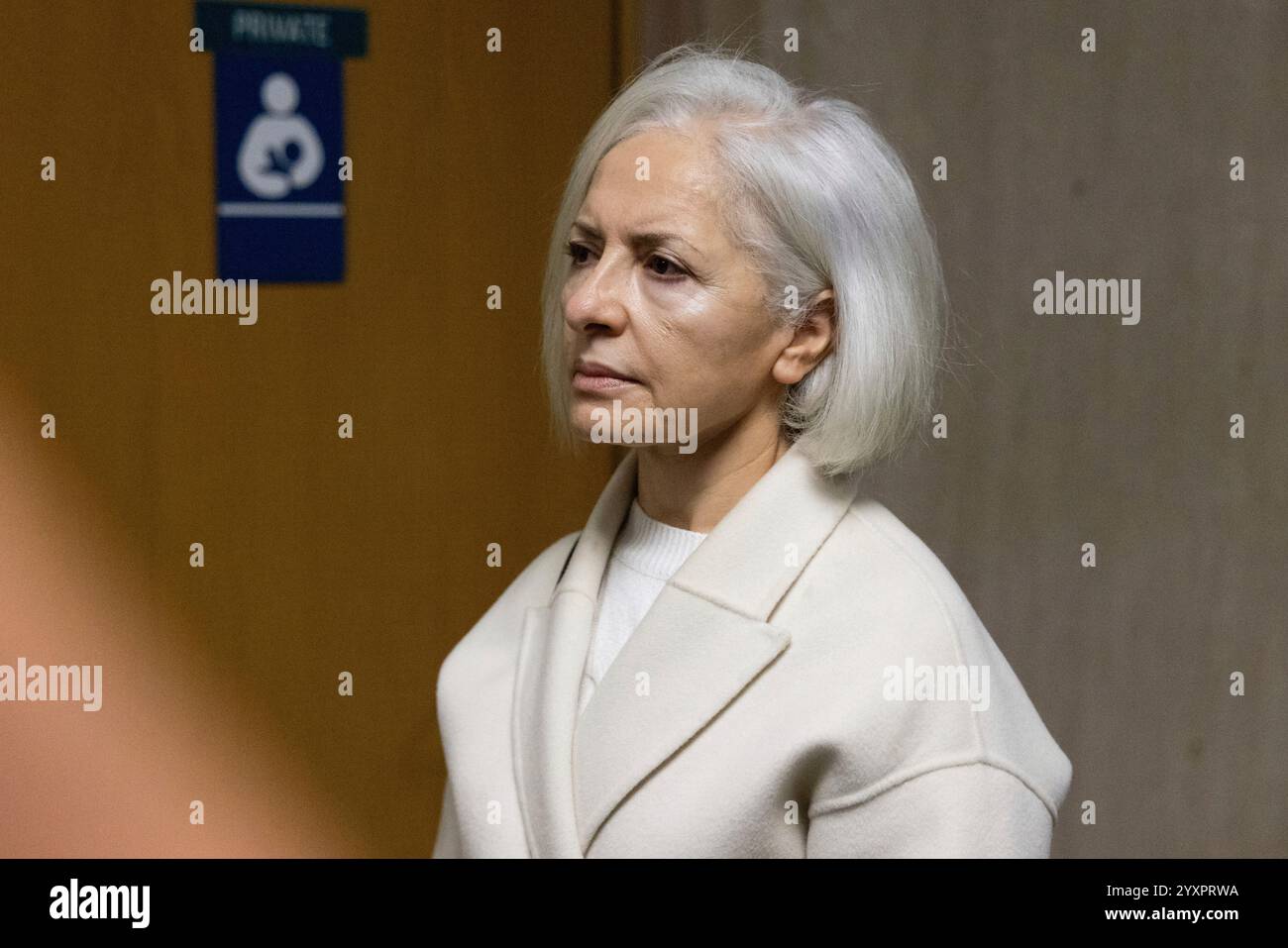 Mahnaz Tayarani, the mother of Nima Momeni, arrives at the Hall of ...