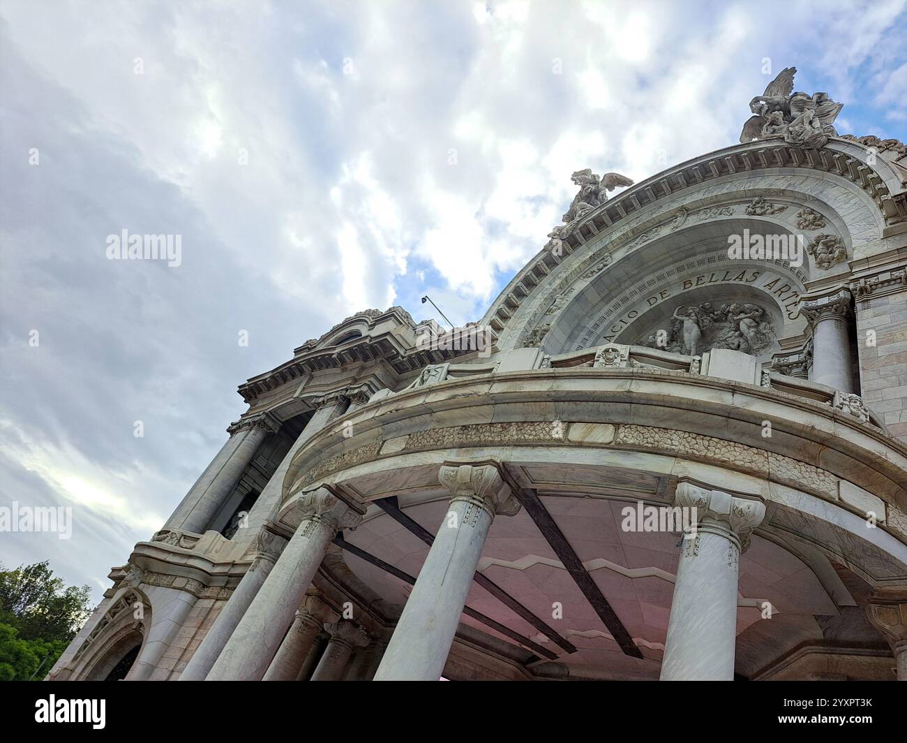 Mexico City, Mexico - Aug 23 2023: The Palace of Fine Arts is a ...