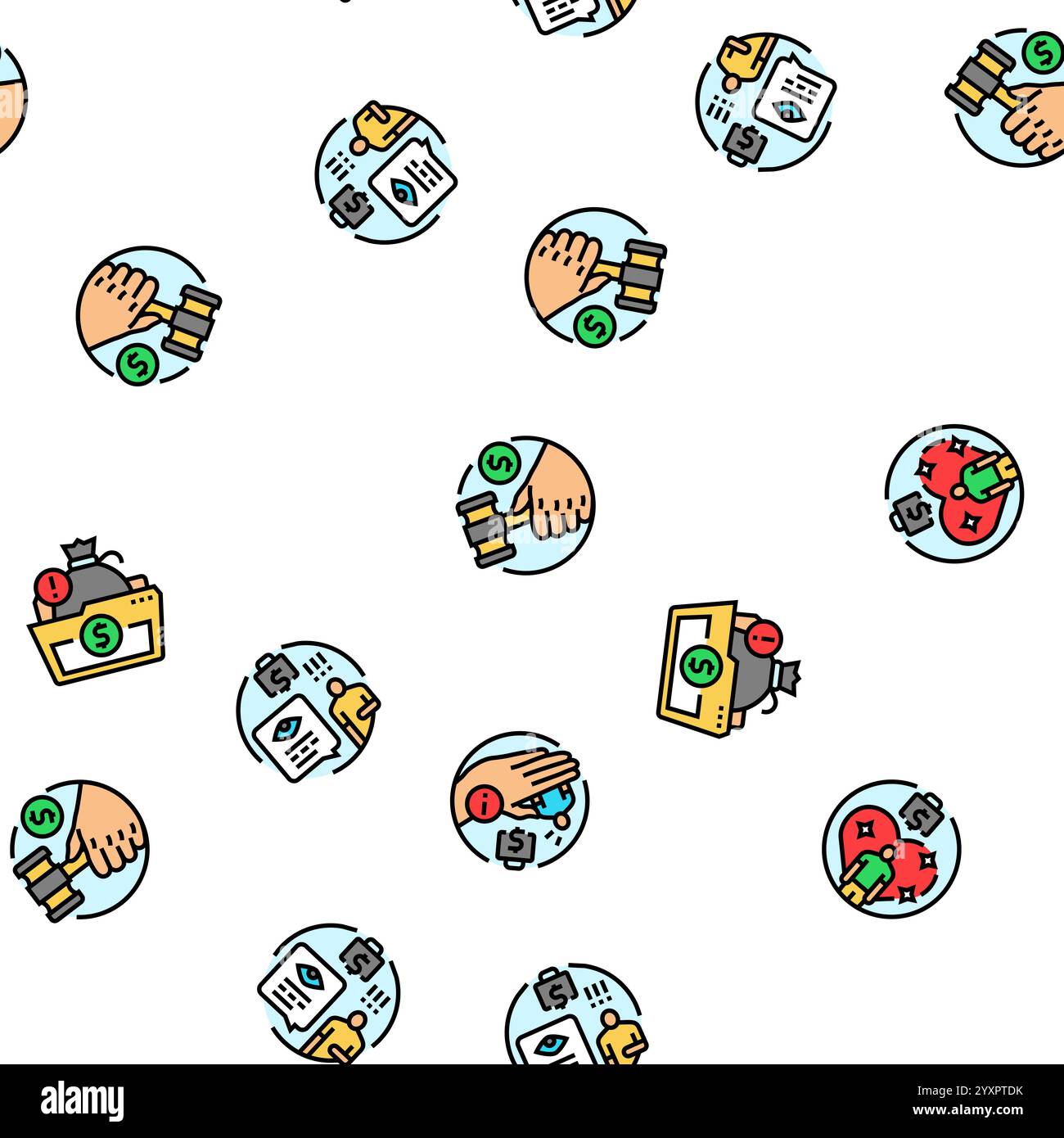 corruption money business cash seamless pattern vector Stock Vector ...