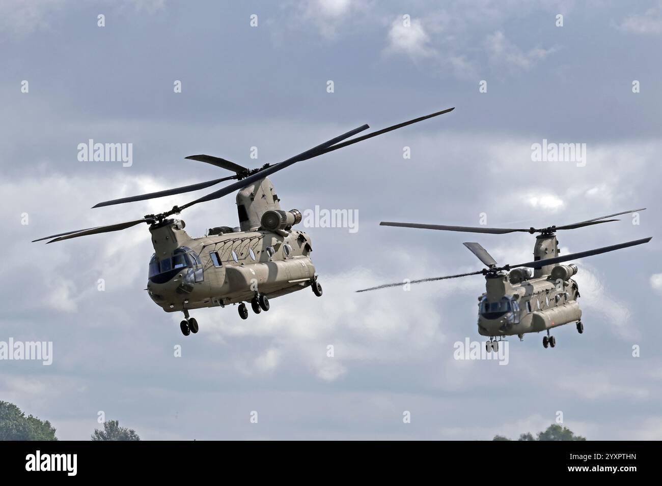 CH-47 Chinook helicopters of the Dutch Air Force Stock Photo - Alamy