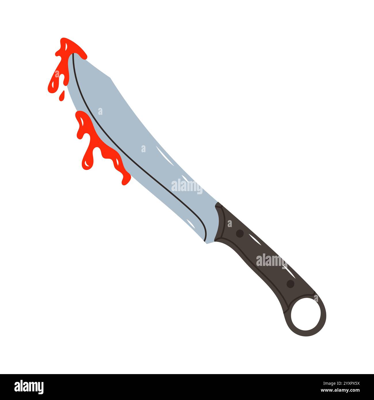 Bloody dagger Stock Vector Images - Alamy