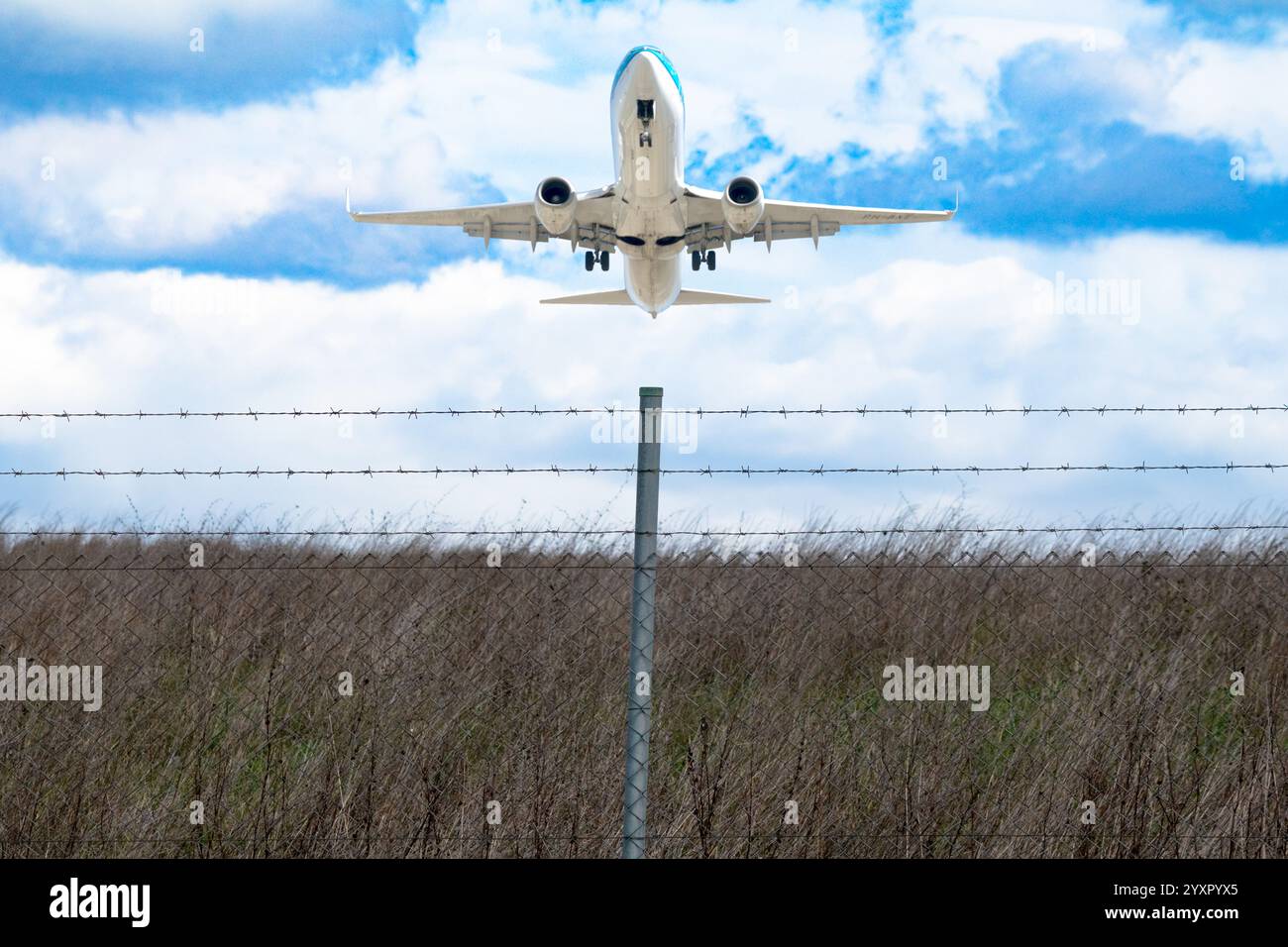 Aviation idea concept. Deported. International travel. Airplane taking ...