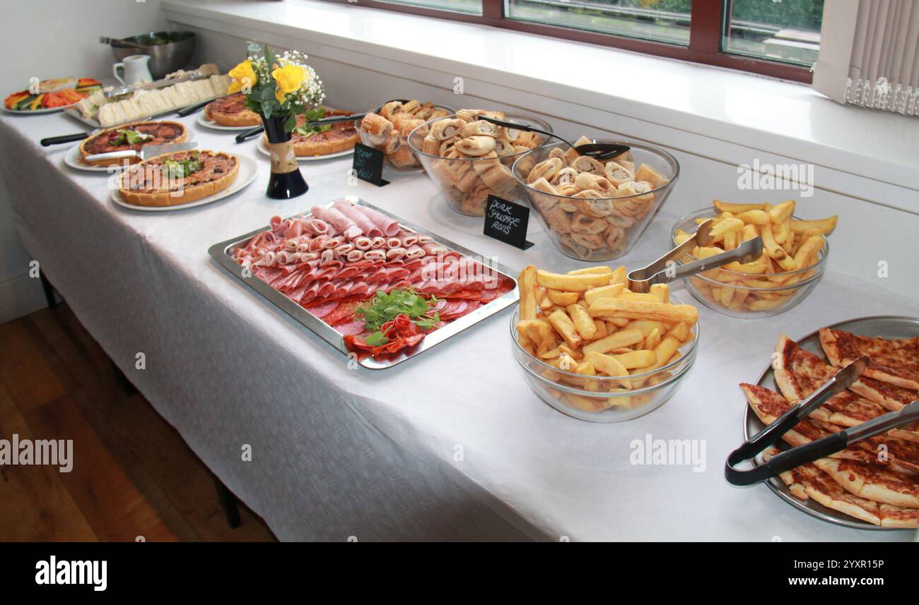 A Display of Traditional Food for a Party Buffet Stock Photo - Alamy